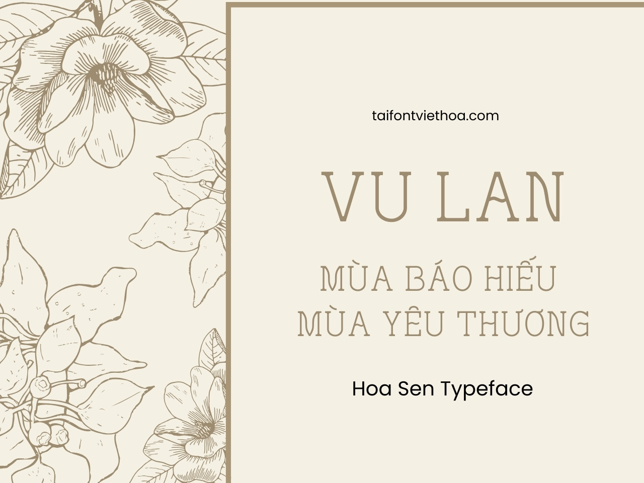 Font việt hóa Hoa Sen Typeface Font Tiếng Việt tải miễn phí | Tải Font Việt Hóa