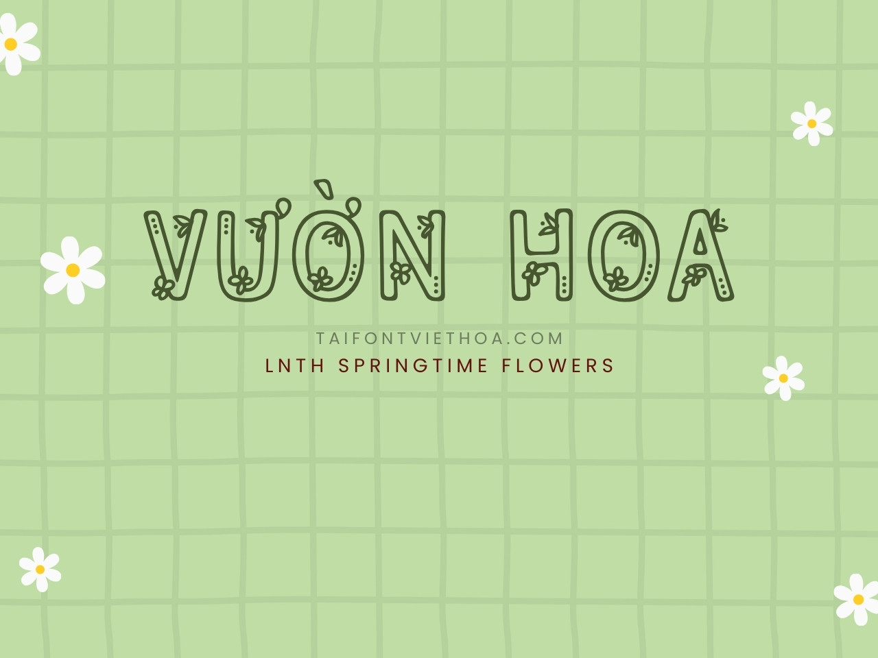 Font việt hóa LNTH Springtime Flowers tải miễn phí | Tải Font Việt Hóa